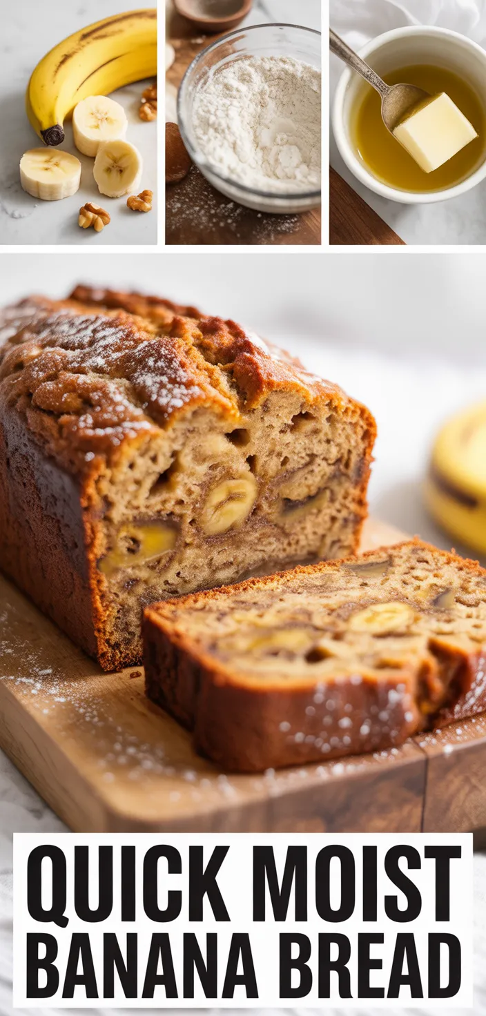 Quick And Easy Super Moist Banana Bread Recipe - splashsavvy.com