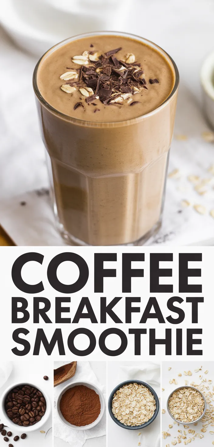 Coffee Breakfast Smoothie Recipe - splashsavvy.com