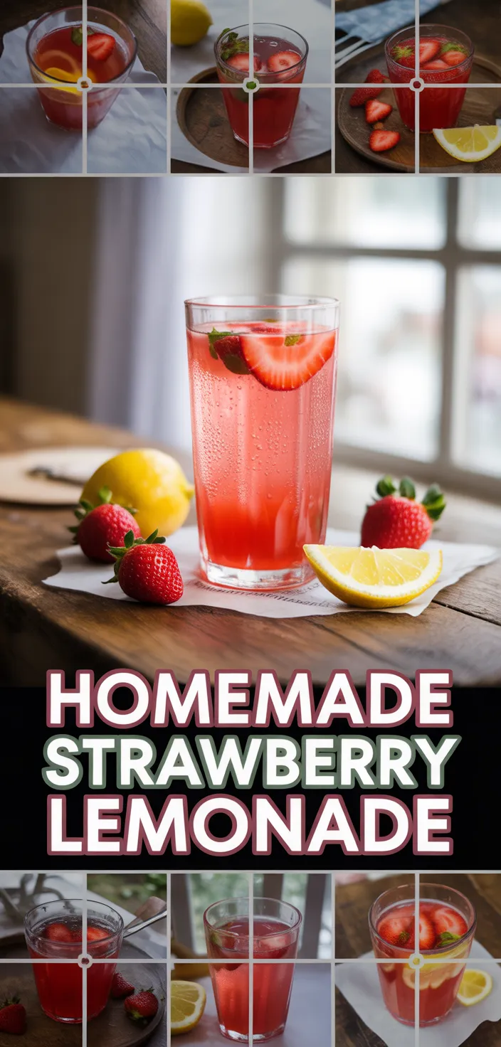 How To Make Strawberry Lemonade Homemade Recipe - splashsavvy.com