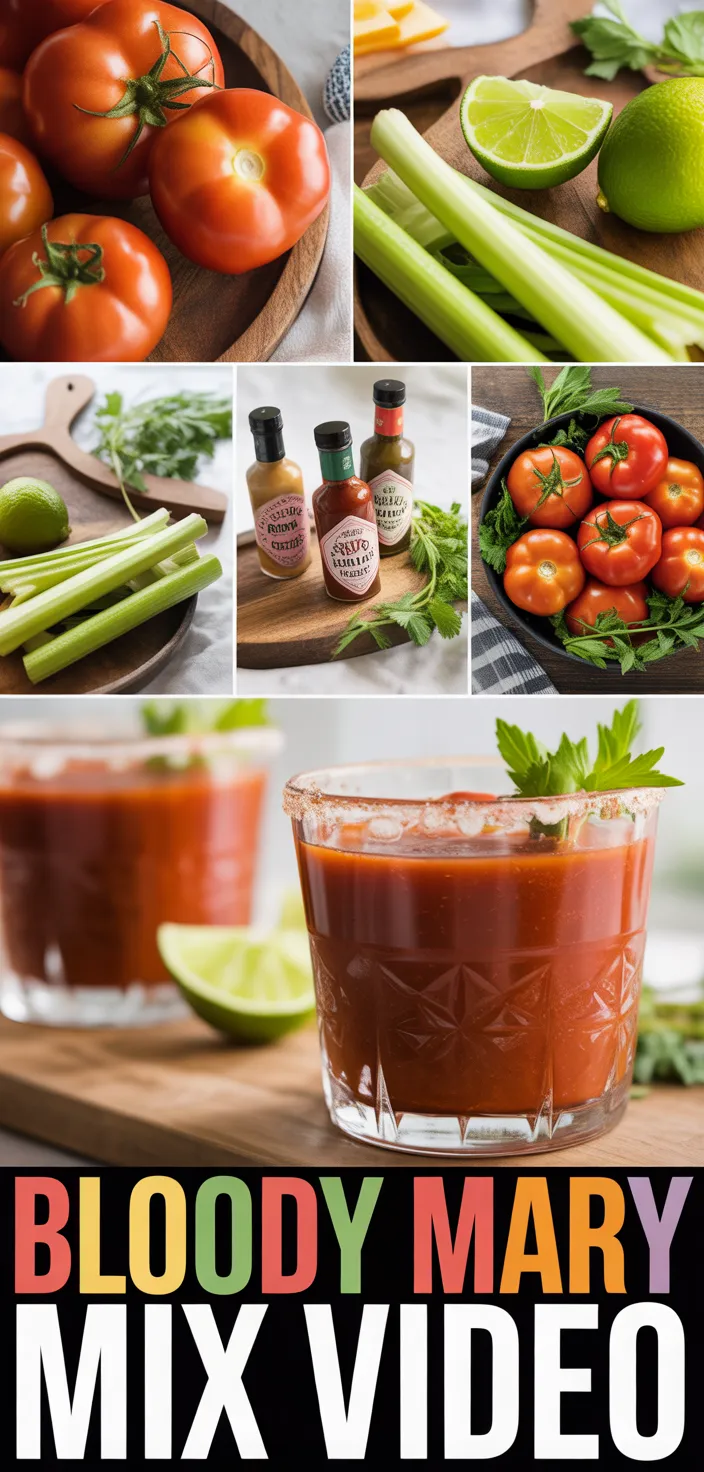 THE BEST BLOODY MARY MIX RECIPE // VIDEO Recipe - splashsavvy.com
